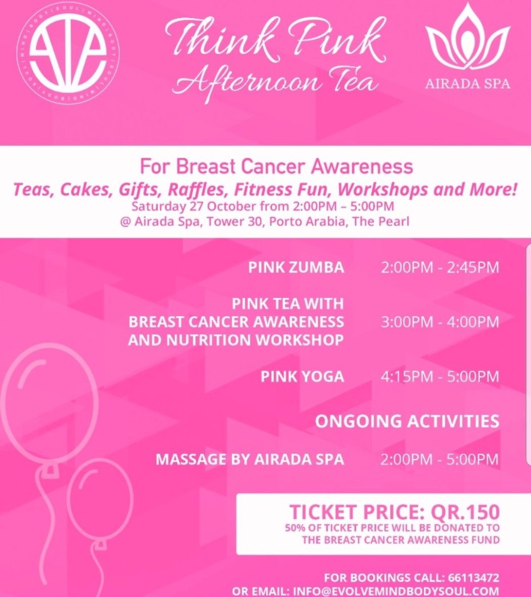 Breast Cancer Awareness Month in Qatar - New In Doha - Inspiring You to ...