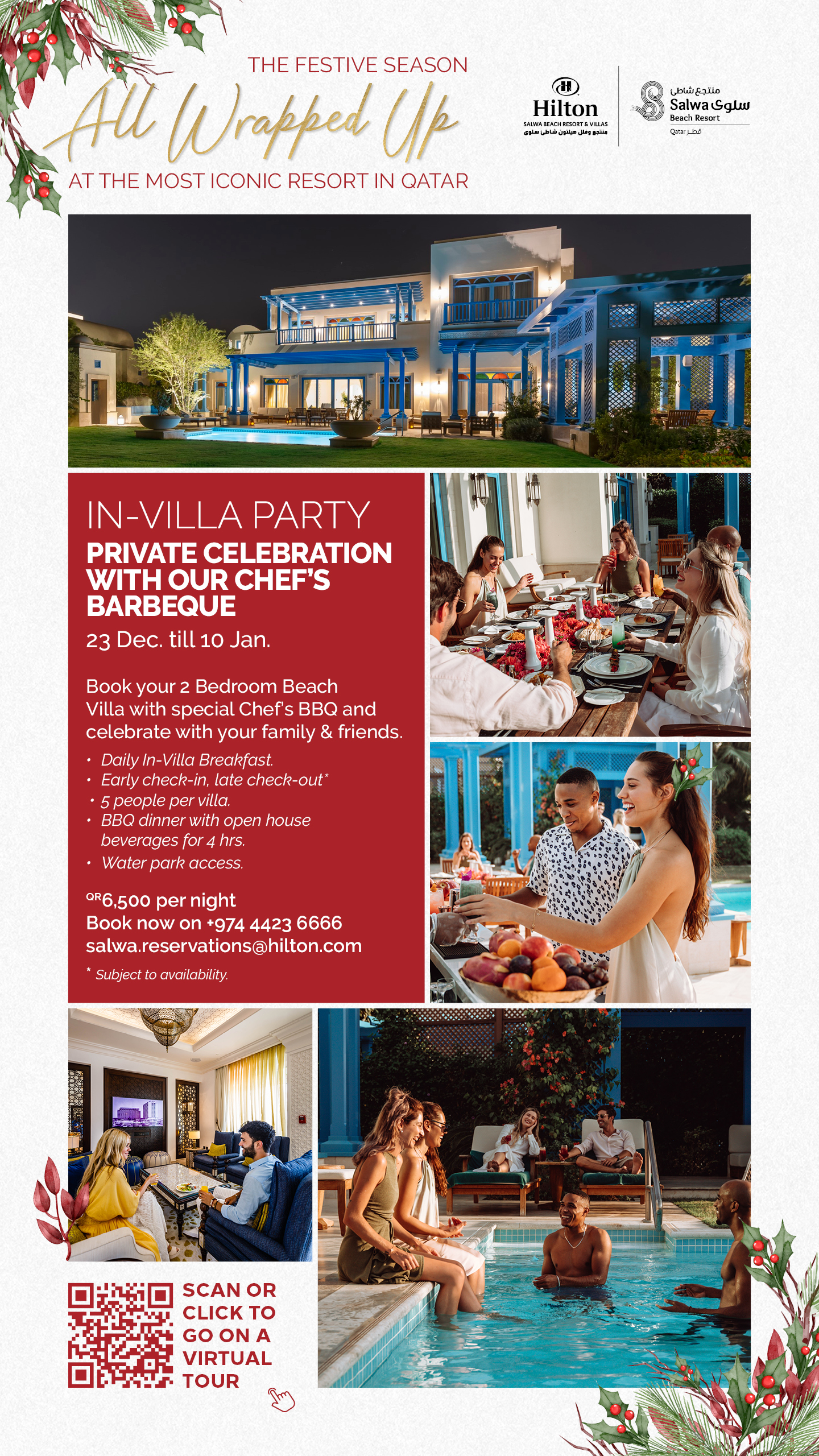 Festive Escape at Hilton Salwa Beach Resort - New In Doha - Inspiring ...
