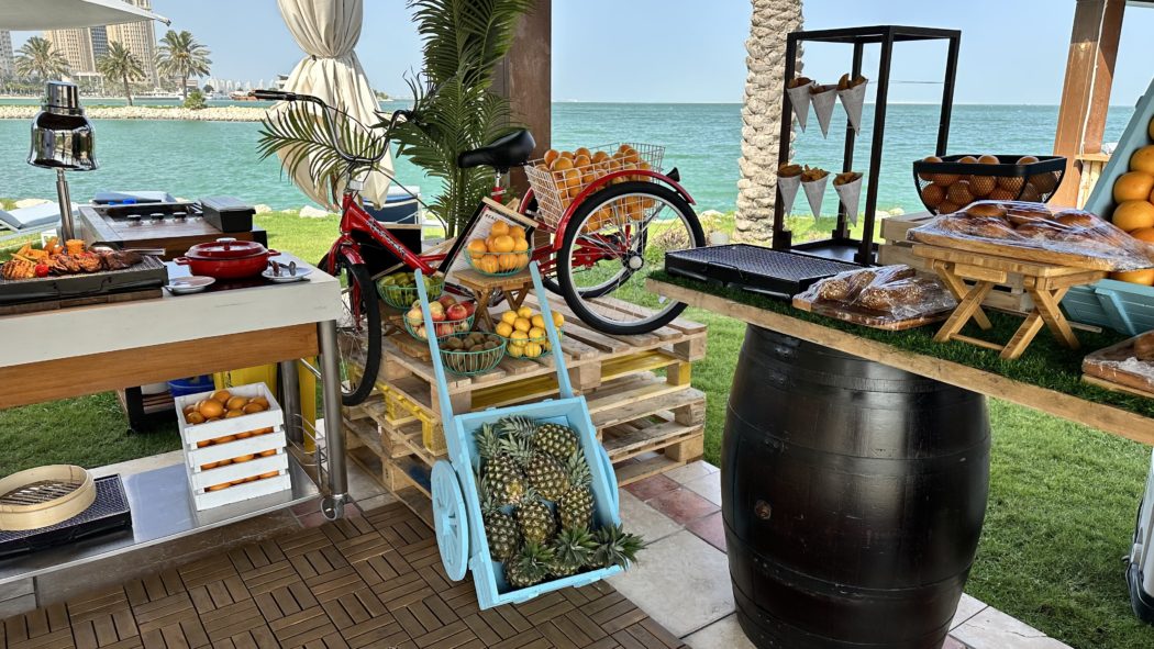 Dive into Paradise: Tropical Beach Brunch at Pool Café - New In Doha ...