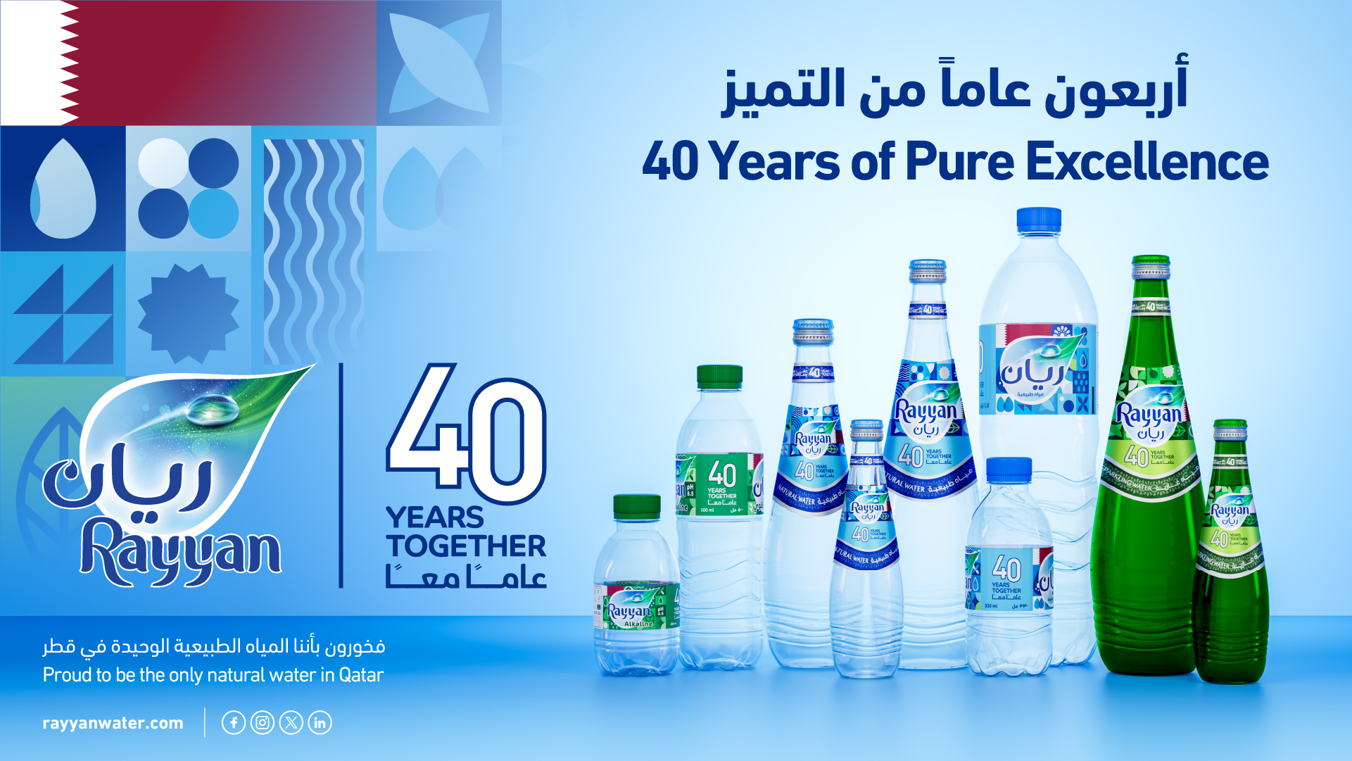 Rayyan Water – 40 Years of Pure Excellence. - New In Doha - Inspiring ...