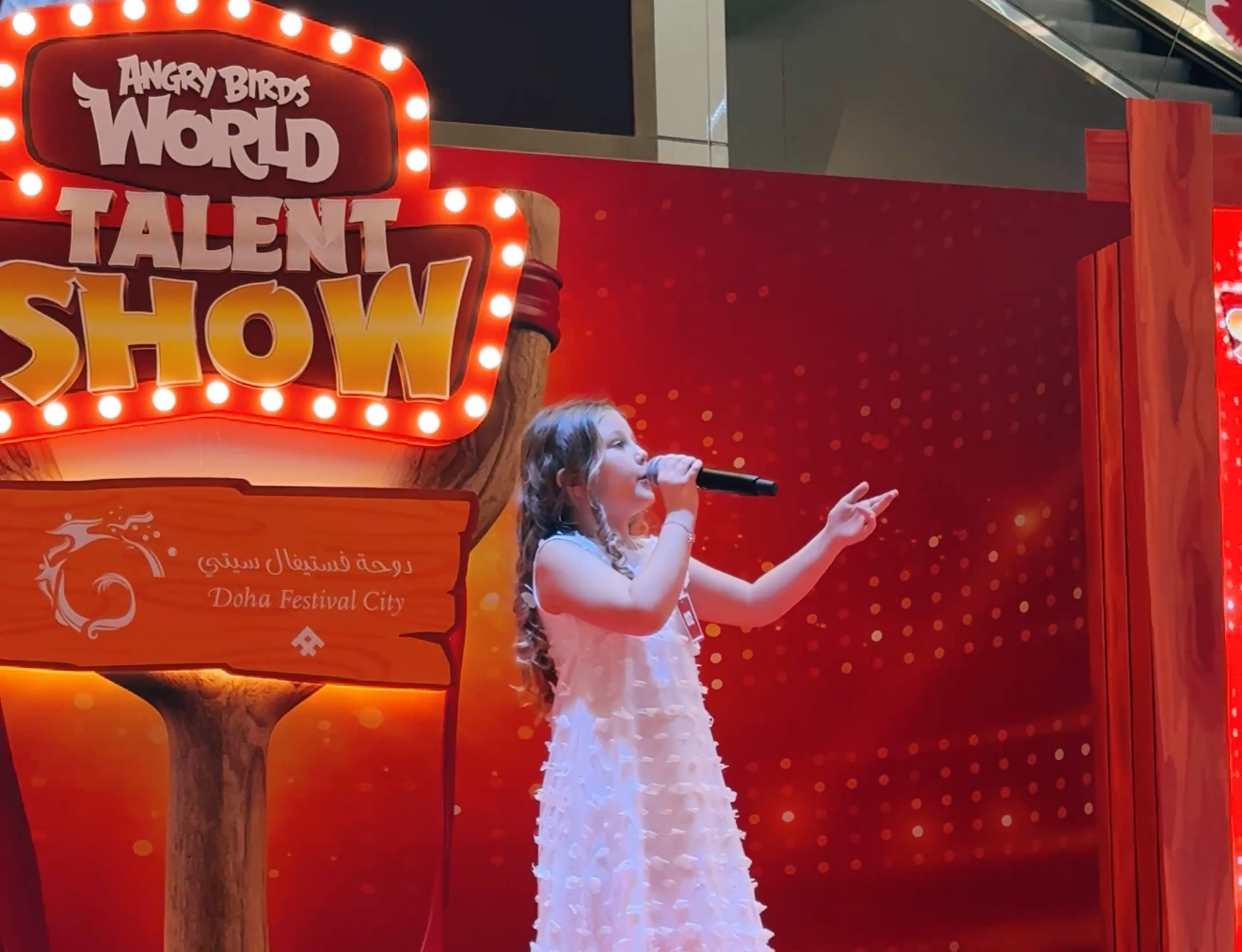 The stage lit up with incredible talent at the Angry Birds World Talent ...